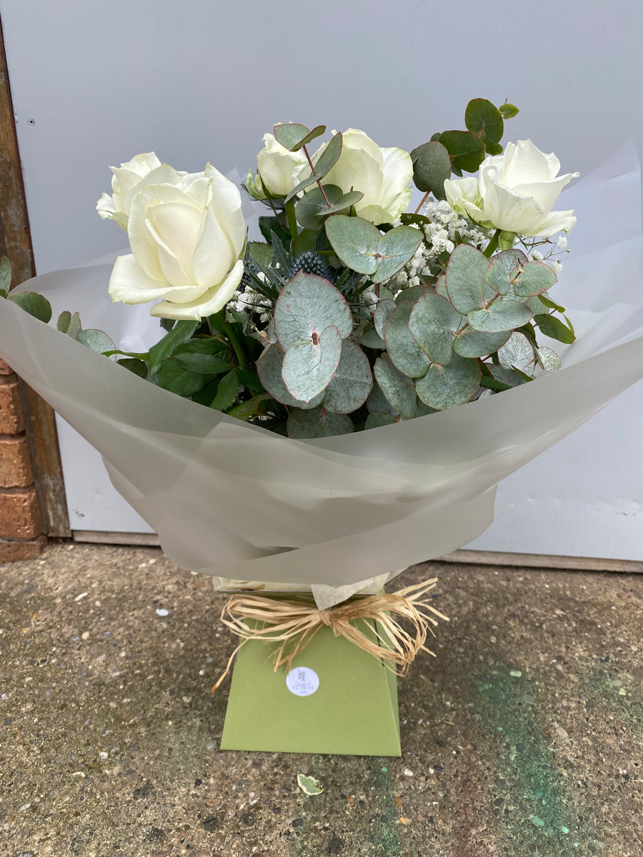 Boxed Hand Tied Bouquet - ‘Classy’